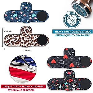 ABAMERICA Stethoscope Holder Clip Stethoscope Holders Stethoscope Clip On Waist Belt No More Neck Carrying, Loss, Misplacement