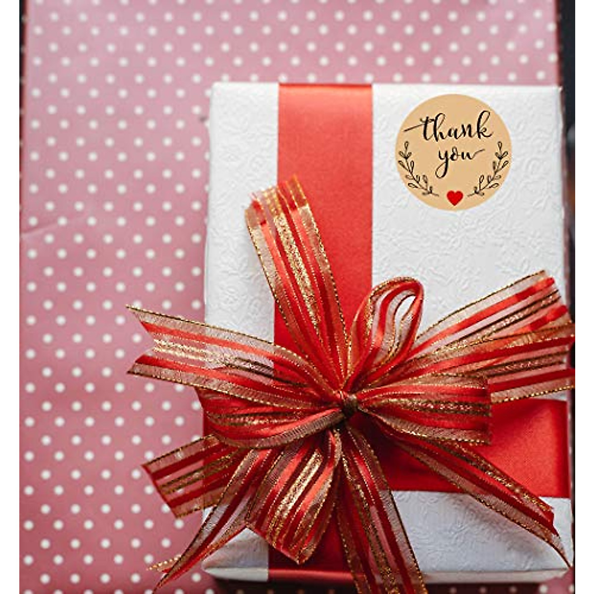 1.5" Thank You Stickers, Thank You for Small Business Stickers, Thank You Stickers Roll, Handmade Stickers for Delivery, Decoration, Gifts, Packaging, Party, Easter Gifts, Bakery Boxes, 500PCS/Roll