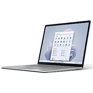 Microsoft Surface Laptop 5 (2022), 15" Touch Screen, Thin & Lightweight, Long Battery Life, Fast Intel i7 Processor for Multi-Tasking, 8GB RAM, 512GB Storage with Windows 11, Platinum