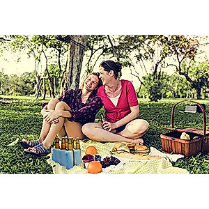 Healthy Packers Ice Packs for Coolers | Can Coolers | Breastmilk Cooler Ice Pack | Long-Lasting Reusable Ice Packs (6 Can - 4 Pack)