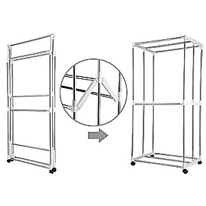 Yescom 850W Electric Automatic Clothes Dryer Portable Laundry Heater Folding 44 lbs Rack Wardrobe Air-Dry Machine