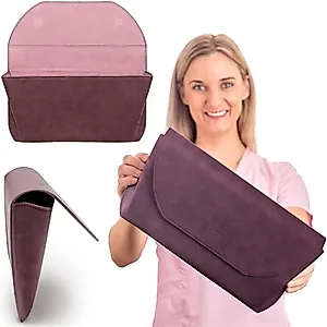 BJÖRN HALL Littman Stethoscope Cardiology IV Case | Fits Rose Gold Cardiology Stethoscope | Littmann MDF ADC Welch Allyn | Extra Room for Blood Pressure Headbands Mask | Cardiology - Crushed Violet