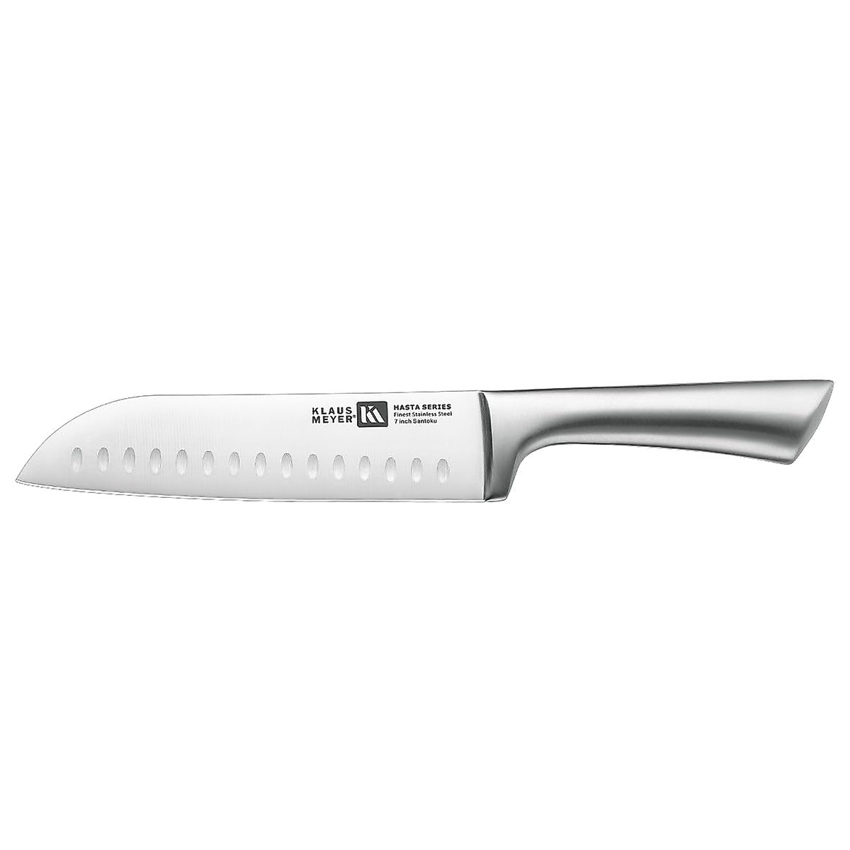 Klaus Meyer Hasta Premium High Carbon Steel 7 inch Santoku Japanese Chef Kitchen Knife