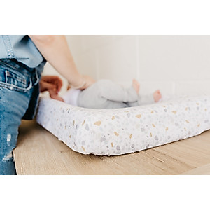 Copper Pearl Premium Knit Changing Pad Cover Soft, Stylish, and Universal Fit for All Standard Diaper Changing Pads, Trendy Design Changing Pad Covers, Arlo