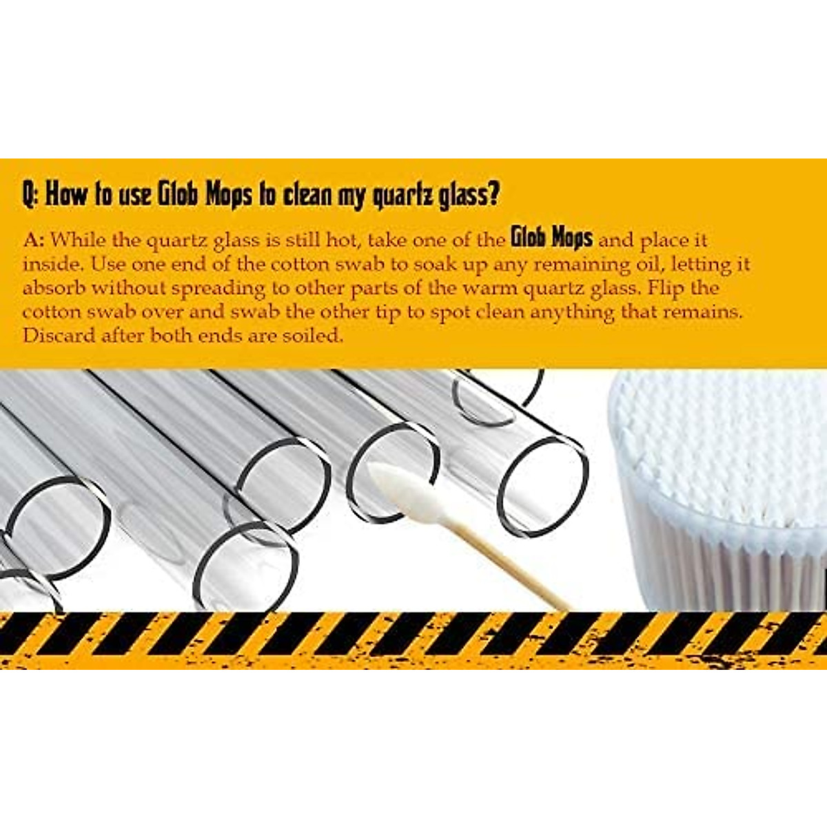 Glob Mops XL Cotton Swabs 2.0 – Extra Absorbent Bamboo Cotton Swabs – Cotton Swabs Made With Durable Sticks & Tips Designed For Cleaning Hard To Reach Spots (2-Pack, 600 Total Cotton Buds)