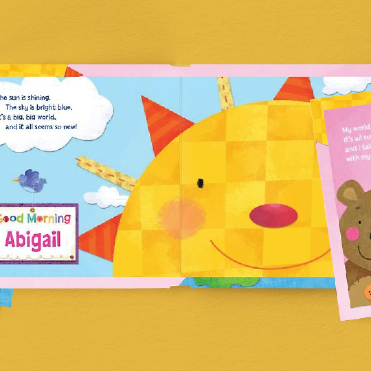 I See Me! Hello World! - Personalized Children's Story (Pink Board Story 6.5" x6.5)