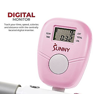 Sunny Health & Fitness Upright Row-N-Ride® Exerciser in Pink – P2100