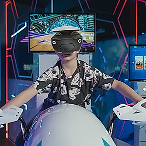 NINKI Compatible Face & Back Protective Cover for PS VR2 Case,2-Pack Silicone Protector Caps for PlayStation VR2 Cover Anti-Scratch VR2 Headset Lightweight Cover PSVR2 Accessories for PlayStation VR2