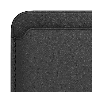 Apple Leather Wallet with MagSafe (for iPhone) - Black (Previous Version, Without Find My)