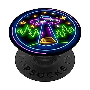 Cool Camping Stuff & Gear Alien Abduction for UFO Hunters PopSockets Swappable PopGrip