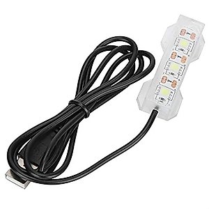 GLOGLOW Aquarium Light, Soft USB Small Aquarium Water Plant Light Light Weight Desktop Fish Tank Mini Decoration LED Lamp 6x2cm/2.4x0.8in