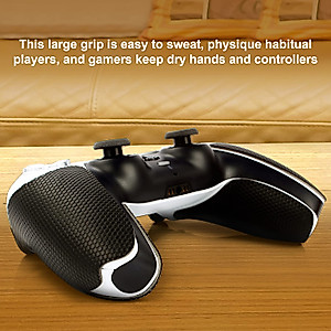 HIGOPLAY Controller Grips for PS5 Anti-Skid Sweat-Absorbent Controller Grips Soft Rubber Pads Handle Grips Sticker for Playstation 5 Controller