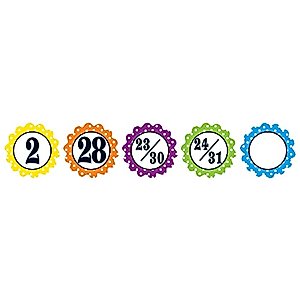 Teacher Created Resources Polka Dot Flower Calendar Days (TCR5279)