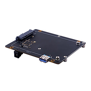 GeeekPi SATA Storage for Raspberry Pi 4, 2.5 inch SATA HDD/SSD Expansion Board X825 V2.0 USB3.0 Shield for Raspberry Pi 4 Model B ( Only for Raspberry Pi 4B )