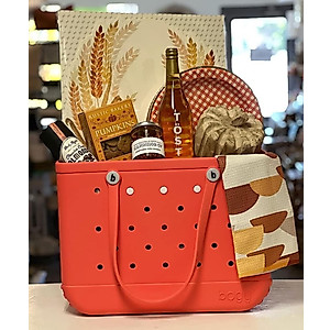 BOGG BAG Original X Large Waterproof Washable Tip Proof Durable Lightweight Cute Open Tote Bag for the Beach Boat Pool Sports 19x15x9.5 - Durable Rubber Bags For Women - Patented Design