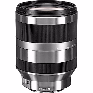 Sony Alpha SEL18200 E-Mount 18-200mm F3.5-6.3 OSS Lens (Silver)