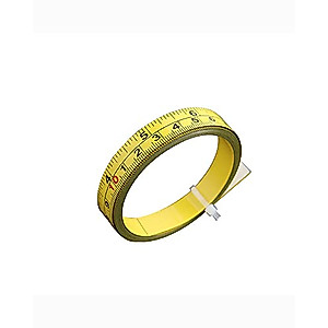 Muuyu Self Adhesive Dual Scale Ruler Stainless Steel Miter Tape Measure for T-Track Router Table Saw Woodworking Tool Metal Sticky Ruler Left Read for Measuring,2 Meters/80 Inch