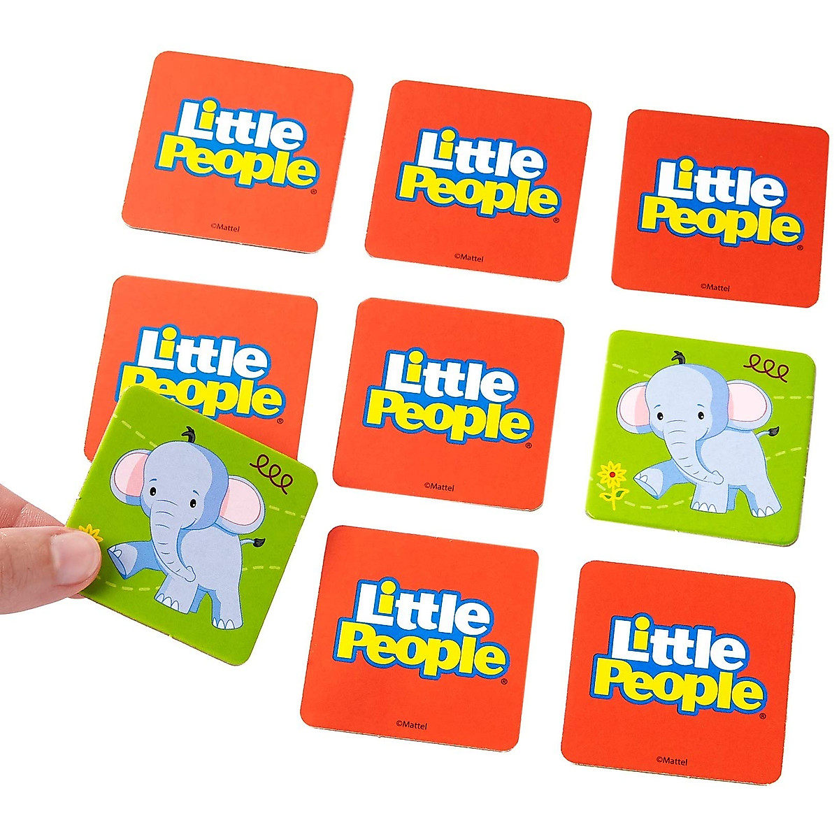 Mattel Games Fisher-Price Make-A-Match Card Game with Little People Theme, 56 Cards for 2 to 4 Players, Gift for Kids Ages 3 Years & Older