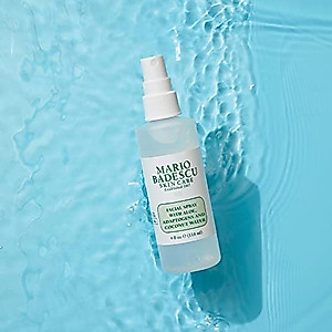 Mario Badescu Setting Facial Spray Mist with Aloe & Coconut Water, Refreshing and Hydrating Makeup Spray, Alcohol Free, Fragrance Free, Dye & Sulfate Free