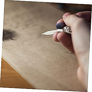 FAVOMOTO 2pcs Glass Dip Pen Wedding Sets Quill Pen Set Stained Glass Glass Dip Pen Set Calligraphy Pen Decorative Note Pen Stationery Office Stationery Drawing Pen Black Note Pen