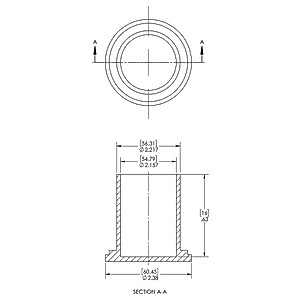 Caplugs QE281AO1 Plastic Utility Plug. to fit Thread Size 2-1/4" E-28, PE-LD, to Fit Thread Size 2-1/4", Yellow (Pack of 100)
