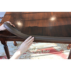 Cardinal Gates EC Edge Cushion for Baby Proofing - Edge Protector Strip for Baby Safety - 10 Feet of Padding - Brown