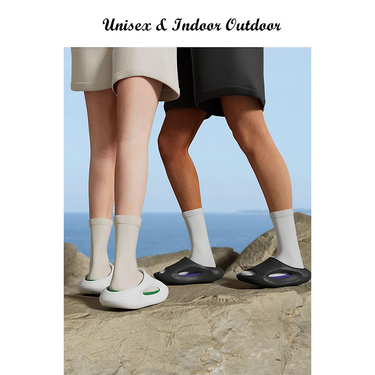 Non-Slip Shoes Shower Shoes Bathroom Slides Home House Slippers Thick Sole Quick Drying Cloud Cushion Reef Sandals Womens Mens Soft Comfortable Platform Sandals