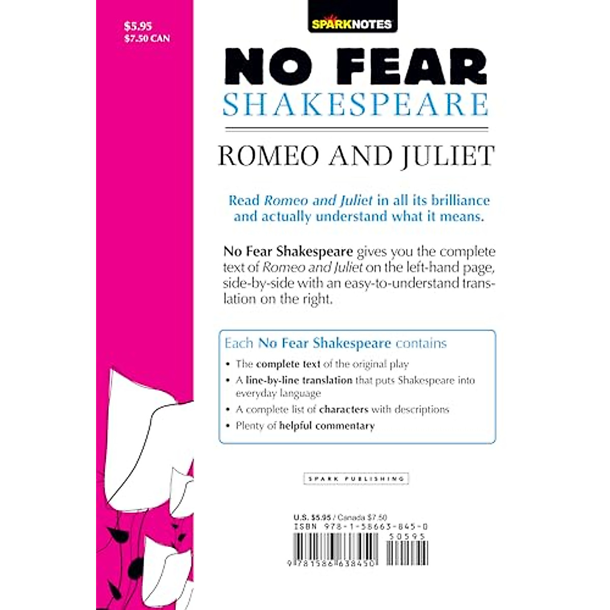 Romeo and Juliet: No Fear Shakespeare Side-by-Side Plain English