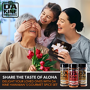 Da Kine Hawaiian Premium BBQ Dry Rub Seasoning Pack - Authentic BBQ Seasoning Blend - Perfect Gourmet Rub Spices for Smoking, Grilling & Cooking, Gluten-Free, Low Sodium, No MSG - Gift Pack (4 Oz. - 3 Pack)