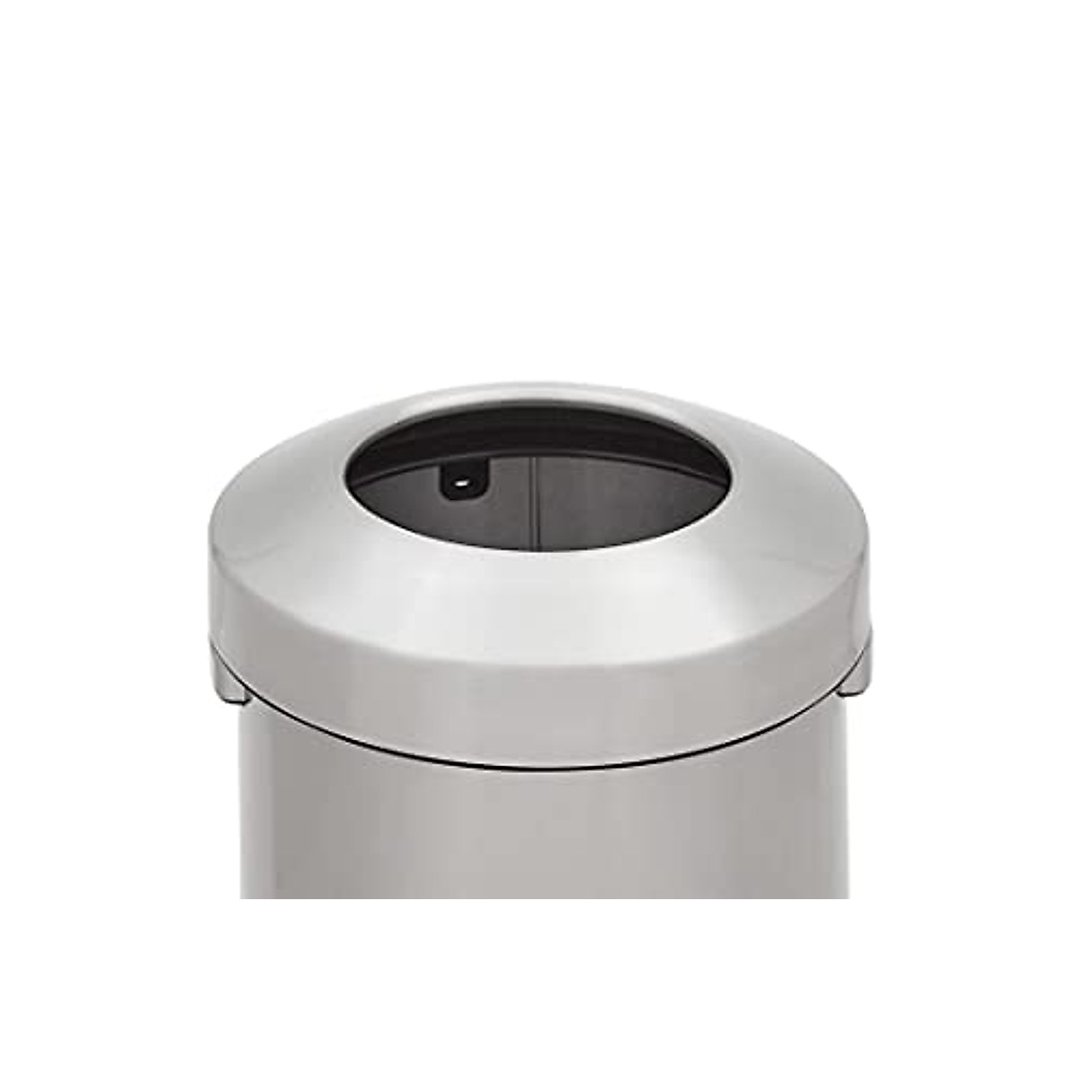 Rubbermaid Commercial Products Refine Decorative Container, 23 Gallon, Round Stainless Steel Trash Can