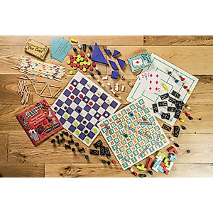 The Indoor Boredom Box - Huge Games & Puzzles Set - Over 250 Activities from Classic Board Games to lateral Thinking Puzzles