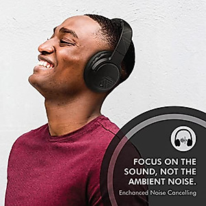 PowerLocus Active Noise Cancelling Headphones, Bluetooth Over-Ear Headphones with Noise Reduction, 70Hrs Playtime, Wireless Headphones, Hi-Fi Deep Bass, Foldable with Microphone for Phones/Laptops/PC