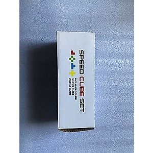 ROXENDA Speed Cube Set, Magic Cube Set of 2x2x2 3x3x3 Pyramid Cube Smooth Puzzle Cube (Stickerless)