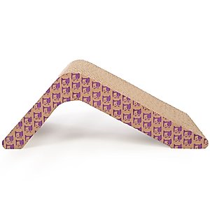 SmartyKat Scratch Ladder Angled Corrugated Cat Scratcher, Catnip Infusion Technology - Brown, One Size
