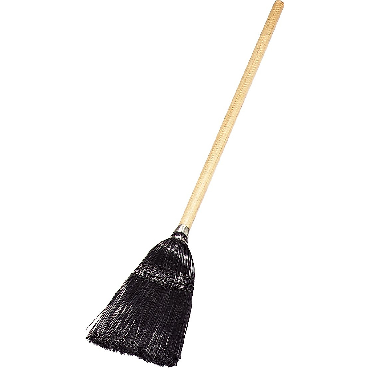 Carlisle FoodService Products CFS Synthetic Corn Black Toy/Lobby Broom - 1 Each.