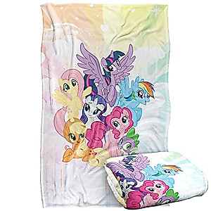 My Little Pony Tv Pony Group Silky Touch Super Soft Throw Blanket 36" x 58"