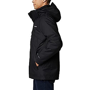 Columbia Men's Bugaboo II Fleece Interchange Jacket, Black/Red, Medium