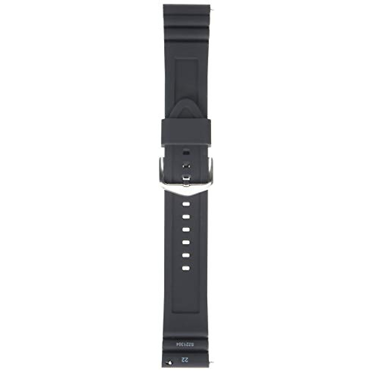 Fossil All-Gender 22mm Silicone Interchangeable Watch Band Strap, Color: Black (Model: S221304)