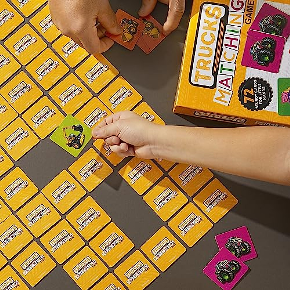 Hasbro Gaming Trucks Matching Game | Preschool Games for Boys & Girls | Memory Card Game | Easter Gifts for Kids | Ages 3+ (Amazon Exclusive)