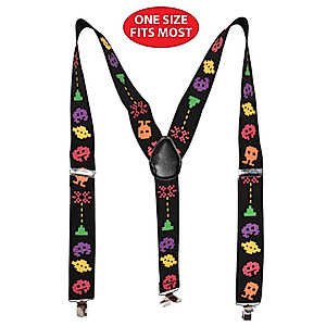 Arcade Suspenders (adjustable) Party Accessory (1 count) (1/Pkg)