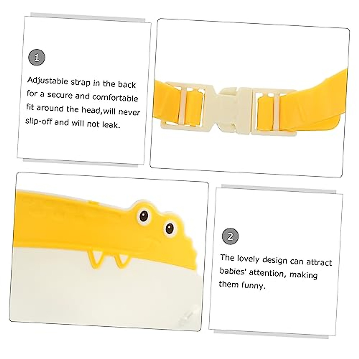 Totority 2pcs Children's Shampoo Cap bath rinser baby shower hair caps baby shampoo cap hair washing hat kids water guard visor kids shampoo kids shower hats shower head portable pp toddler