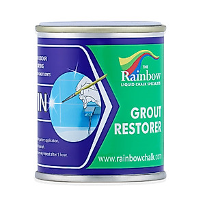 Grout Pen Beige Grout Paint: Waterproof Tile Paint Grout Refresh Restorer for Floor, Kitchen & Bathroom Shower Tiles - Beige - Can Size for Larger Projects - 125ml (4.2oz)