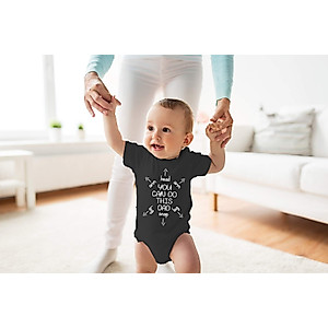 You Can Do This Dad - Funny Baby Essentials Bodysuit - Cute Baby Girl Clothes Newborn Boy Outfit (Newborn, Black)