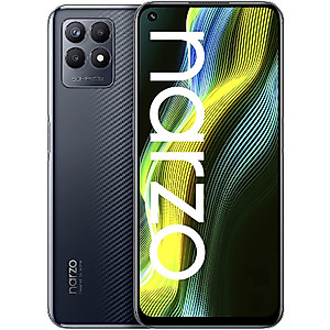 realme Narzo 50 Smartphone,6.6’’120HZ Display Unlocked Android Cell Phone, Helio G96 Gaming Processor,50MP AI Triple Camera,5000mAH Massive Battery,33W Dart Charge,4GB+128GB, Dual Sim,Black