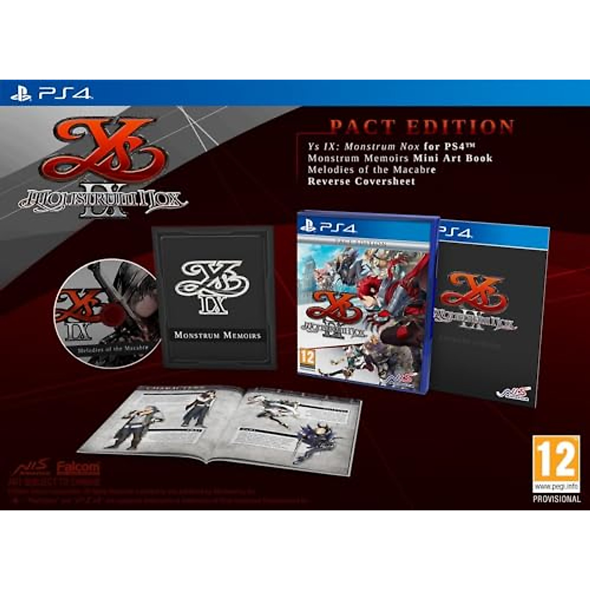 Ys Ix: Monstrum Nox Pact Edition - PlayStation 4 (PS4)