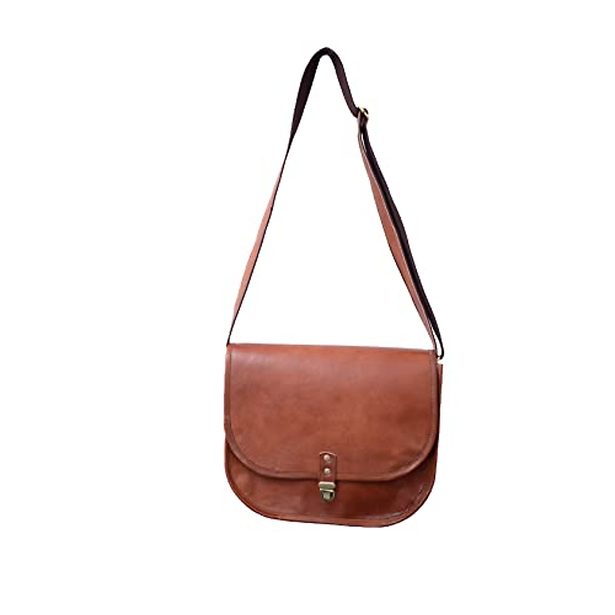 DEENIT'S Brown Full Grain Genuine Leather Sling Bag Handmade Womens stylish Crossbody Small Bag (9x11x3)