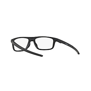 Oakley Men's OX8127 Pommel Rectangular Reading Glasses, Satin Black, 53mm + 1