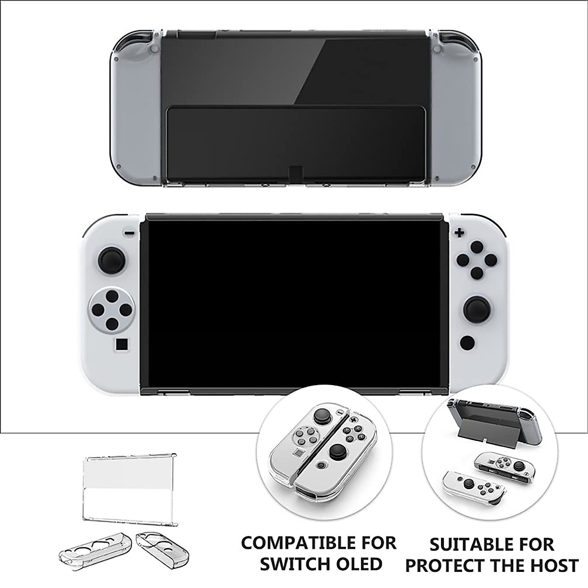 1 Set Pc Handle Case Gaming Console Supply Hard Case Game Console Shell Case Compatible for Switch Protective Case Plastic Case Game Console Protector Game Console Case