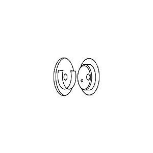 Delaney Hardware 407400 Closet Pole Socket, White