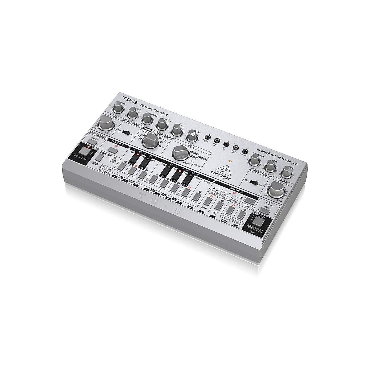 Behringer TD-3-SR Analog Bass Line Synthesizer - Silver